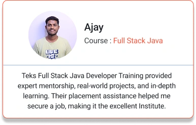 Full Stack Java Training in Hyderabad | Teks Academy