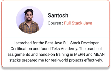 Full Stack Java Training in Hyderabad | Teks Academy